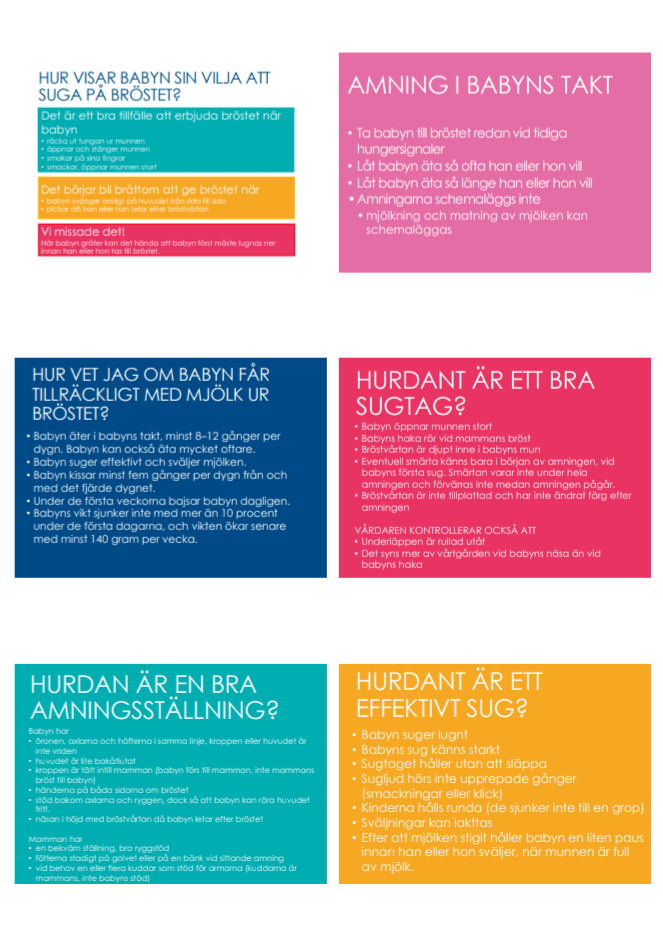 Ota käyttöön "Sujuvan imetyksen merkit" - Uusi yhteistyömateriaali ...